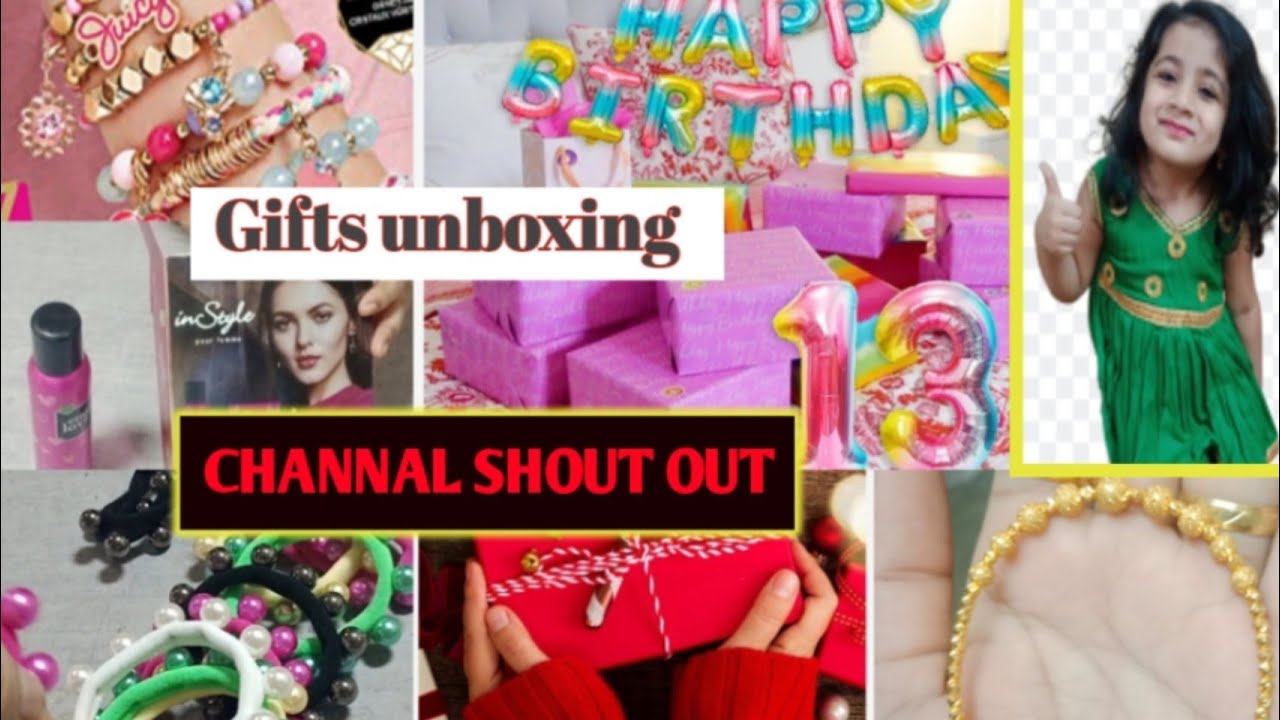 WOW! Rabail's Birthday Lots of Gifts Unboxing Rabail ko mile New Gold ...