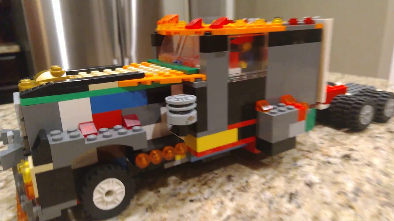 lego peterbuilt part 3 bull-bar update and front wheels lift - YouTube
