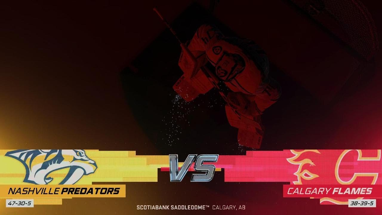 Game#15 PS5 NHL Sim: Nashville Predators @ Calgary Flames - YouTube