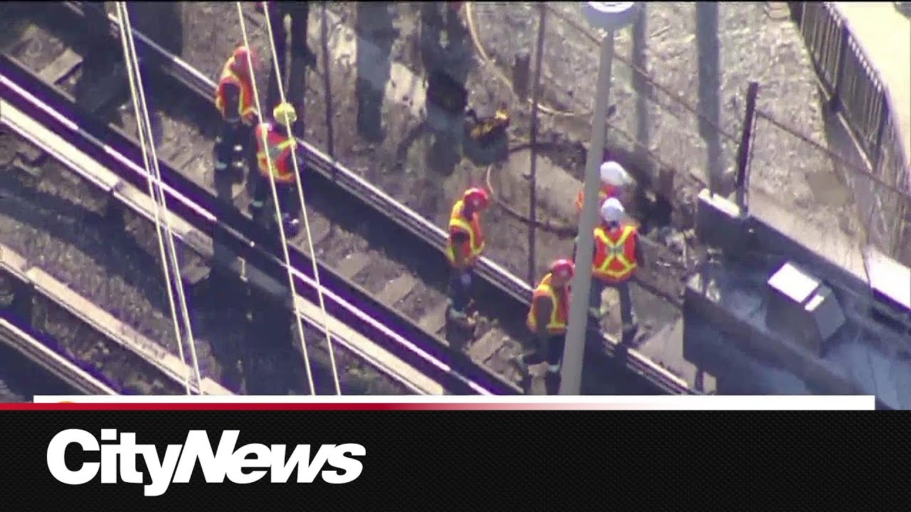 Fire repairs to affect subway service on portion of TTC's Line 2 - YouTube