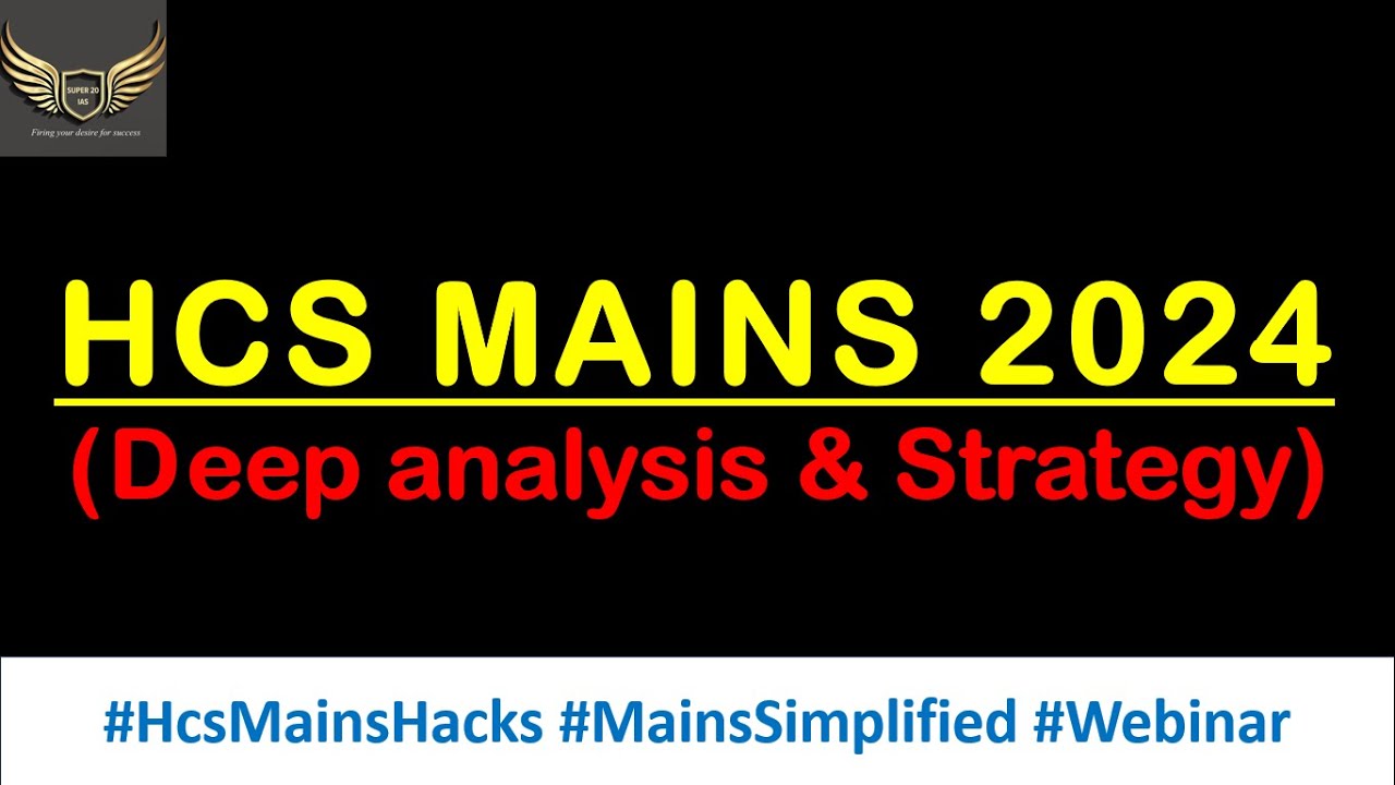 HCS Mains Deep Analysis and Hacks #hcs2024 #hcsmains #hcscutoff # ...