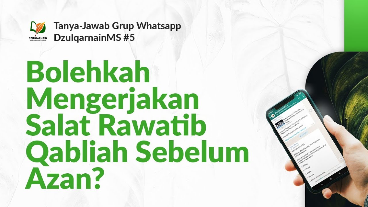 Bolehkah Mengerjakan Salat Rawatib Qabliah Sebelum Azan? - YouTube