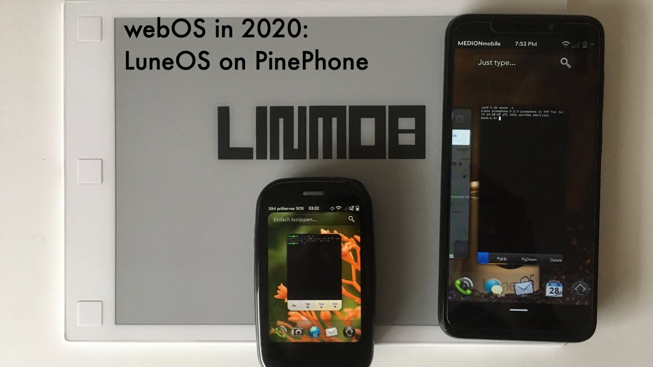 webOS in 2020: LuneOS on the PinePhone - YouTube