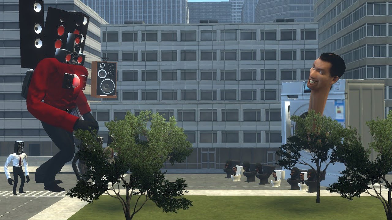 SKIBIDI WASHING MACHINE AND SKIBIDI TOILET BOSSES VS SPEAKER MAN BOSSES ...