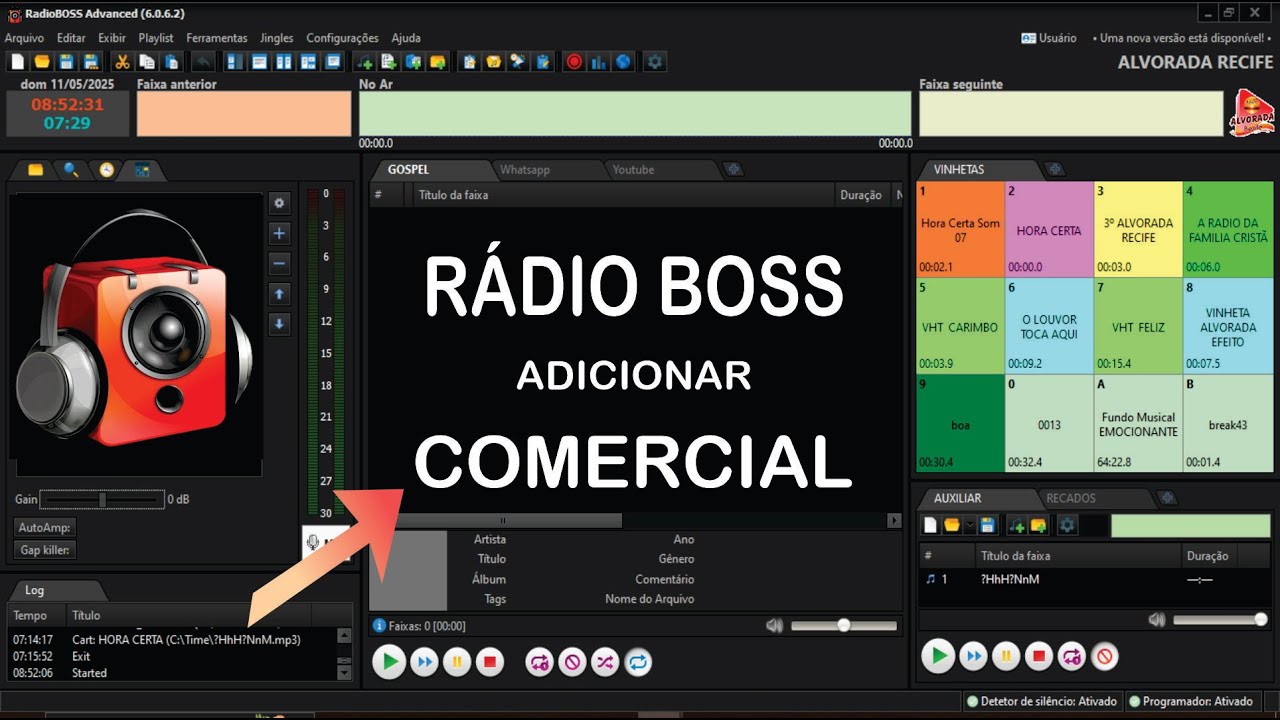 RADIO BOSS Adicionar COMERCIAL - YouTube