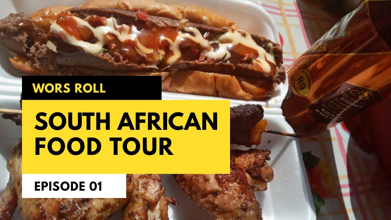 South African food tour | boerewors roll | S.A hotdog version - YouTube