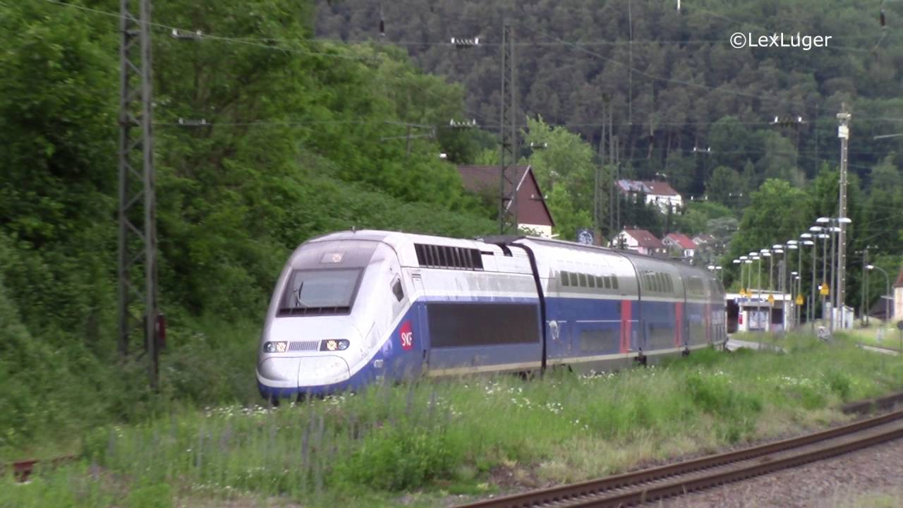 High Speed TGV Euroduplex auf dem Weg nach Paris - YouTube