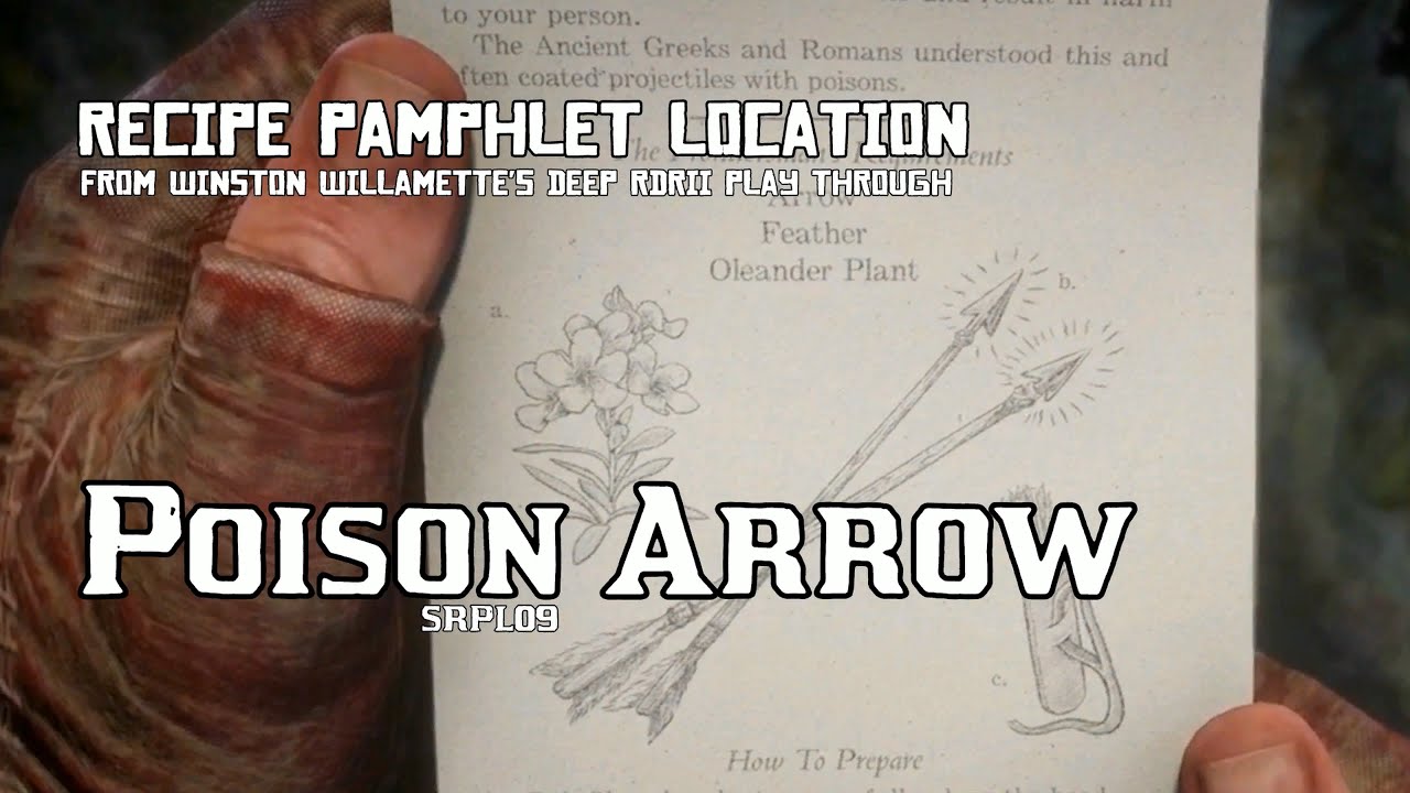Poison Arrow - Recipe Pamphlet Location [RDRII] - YouTube