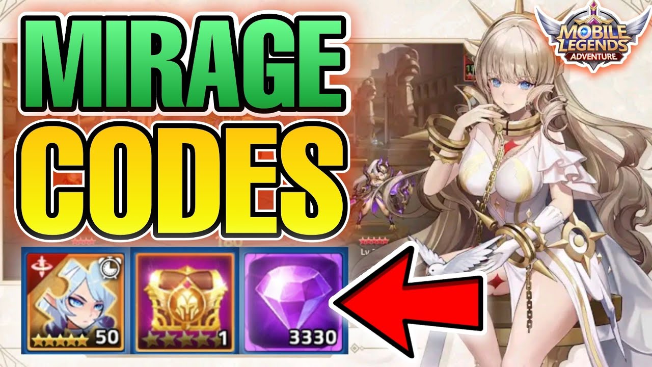 All NEW Mirage Codes + NEW CD KEYS | Mobile Legends Adventure April 2022 - YouTube