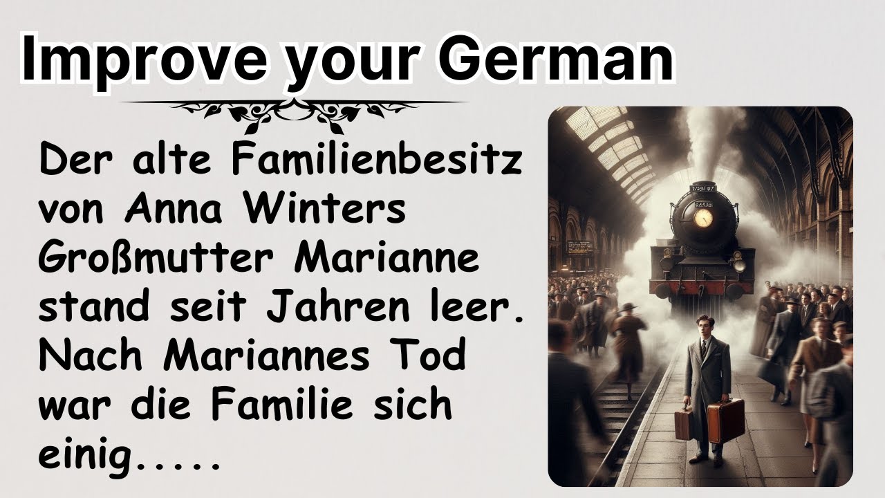 Easy German Stories to Improve Your Skills Fast ( B1 - C1 ) - YouTube