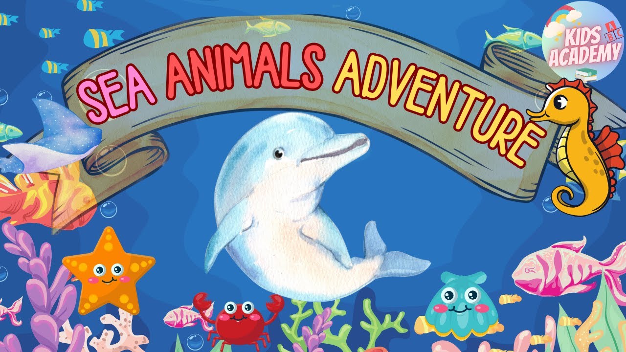 kids vocabulary - sea animals adventure - learn English for kids - sea ...