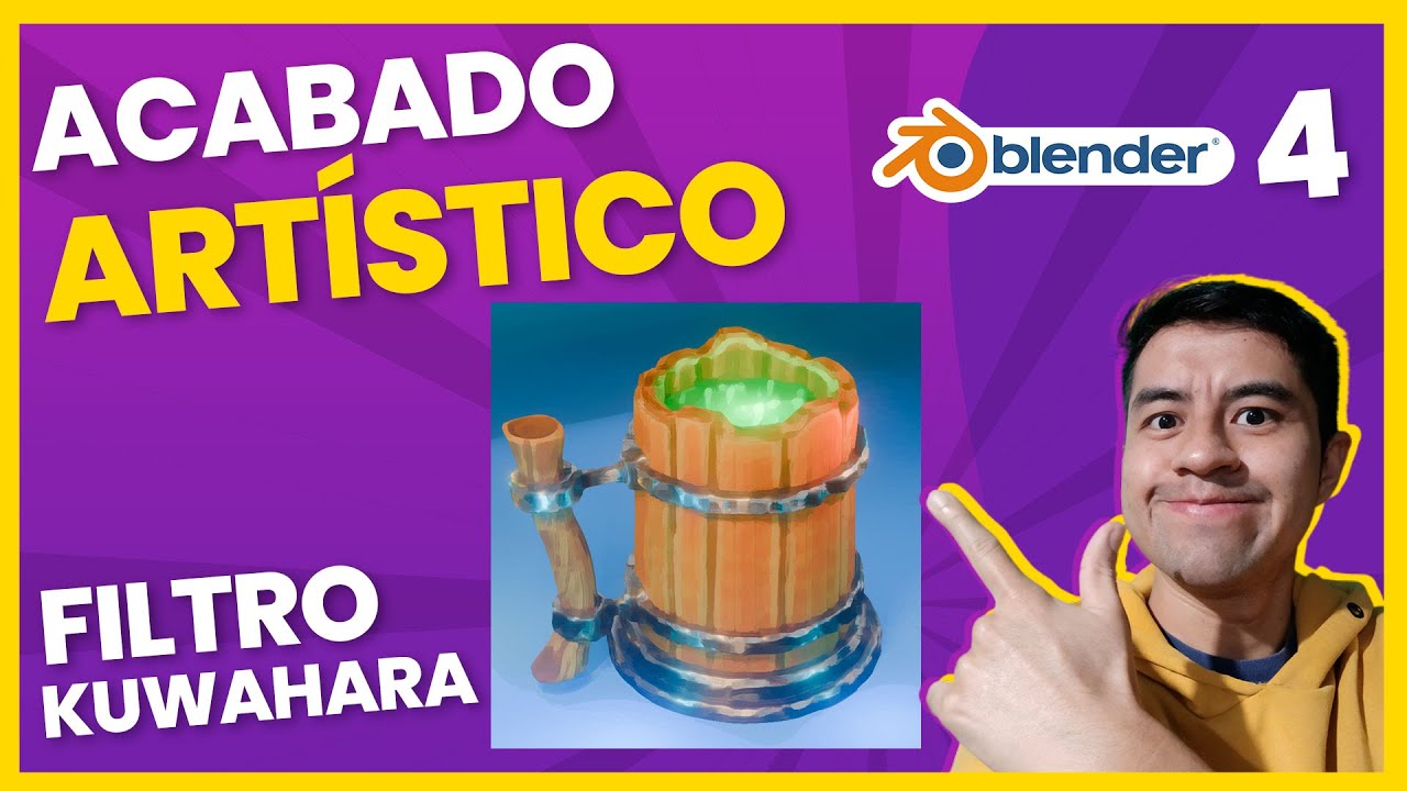 Acabado artístico con el nodo Kuwahara en Blender 4 - YouTube