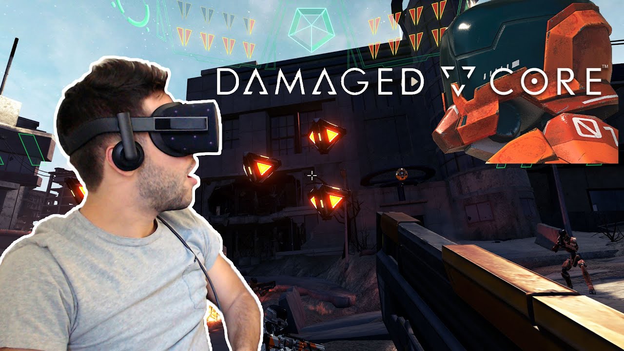 FUTURISTIC ROBOT VR SHOOTER | Damaged Core (Oculus Rift CV1 Gameplay ...
