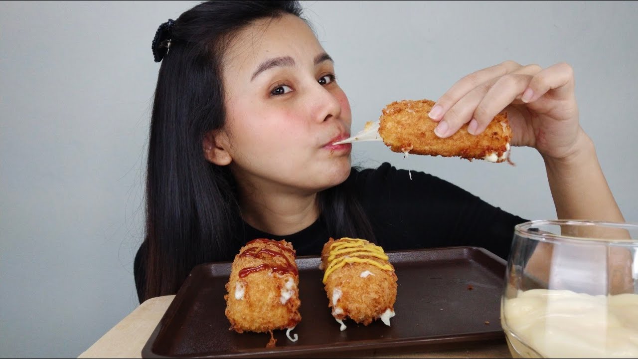 ASMR MOZZARELLA CHEESE STICKS CRUNCHY - YouTube