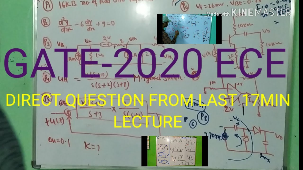 #GATE#ECE 2020 ECE paper analysis | GATE 2020 SOLUTION | PART_1 - YouTube
