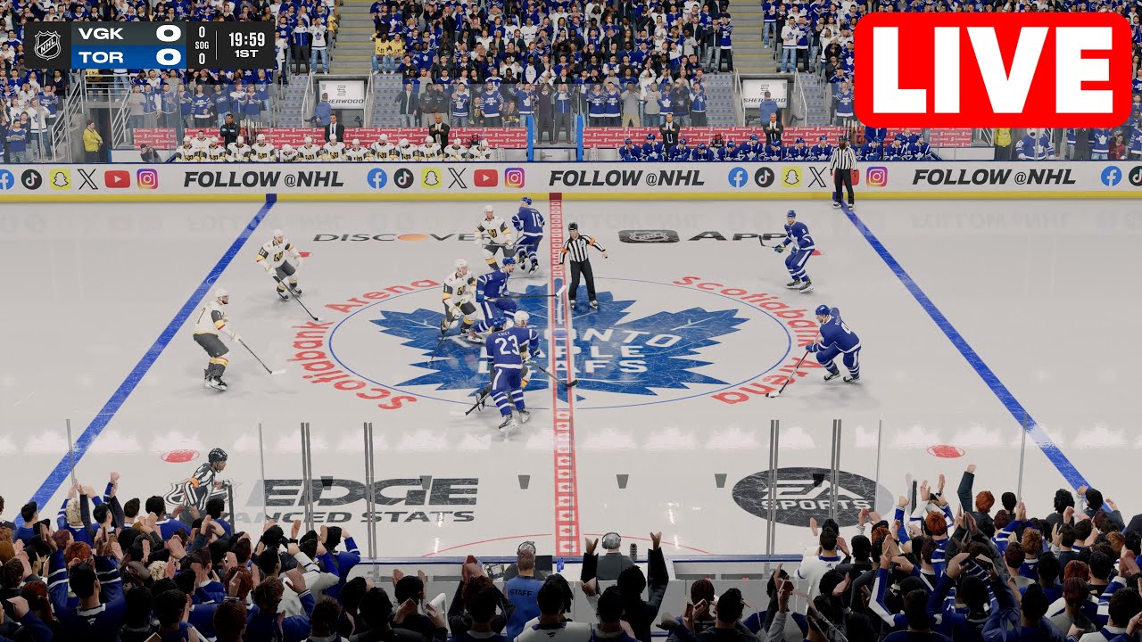 NHL LIVE🔴 Golden Knights vs. Maple Leafs - 20th November 2024 | NHL ...