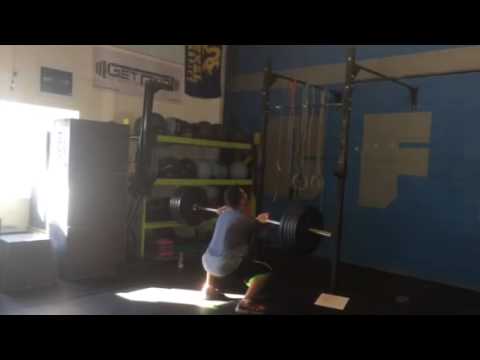 Chris PRing front squat 225. - YouTube