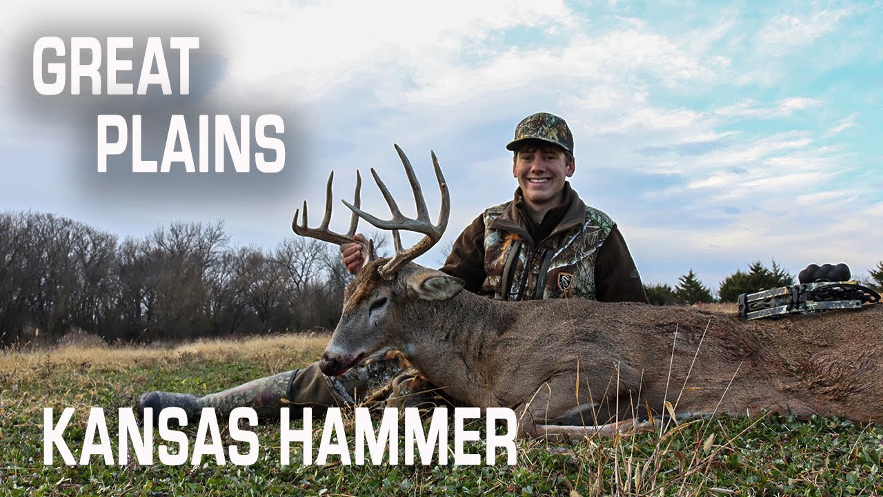 Massive Kansas Whitetail, First Buck Ever | Great Plains - YouTube