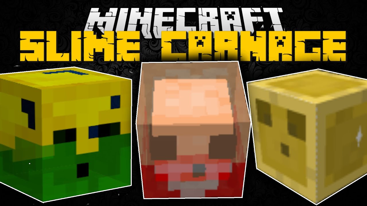 Minecraft SLIME CARNAGE w/ POPULARMMOS AND JEN!! Mod Showcase - YouTube