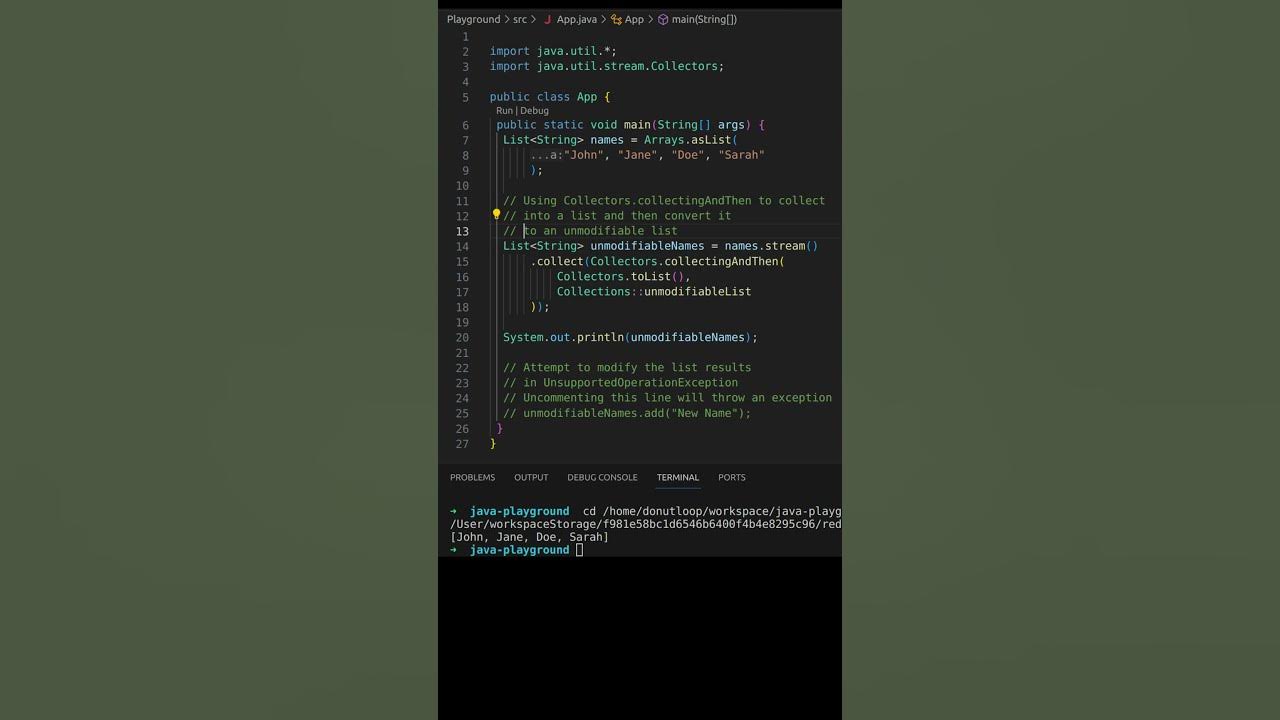 Java Stream API: Collecting and Transforming Data using collectingAndThen - YouTube
