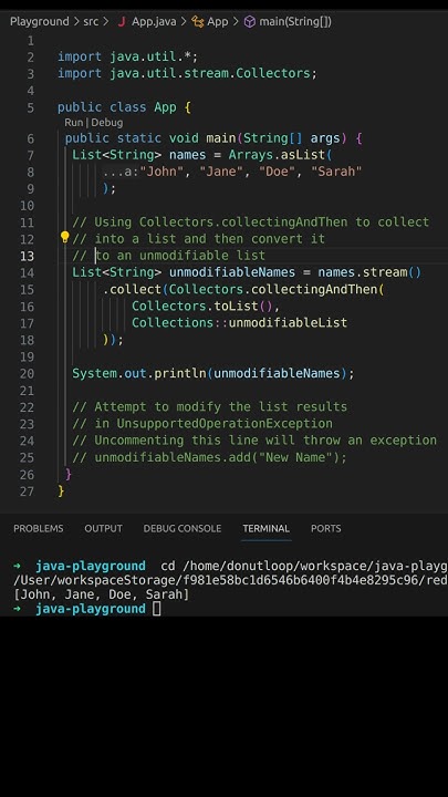 Java Stream API: Collecting and Transforming Data using collectingAndThen - YouTube