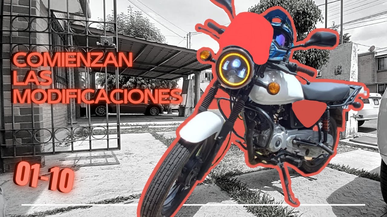 PRIMERAS MODIFICACIONES BAJAJ BOXER-150 Part.1 - Windshield y Vinil ...
