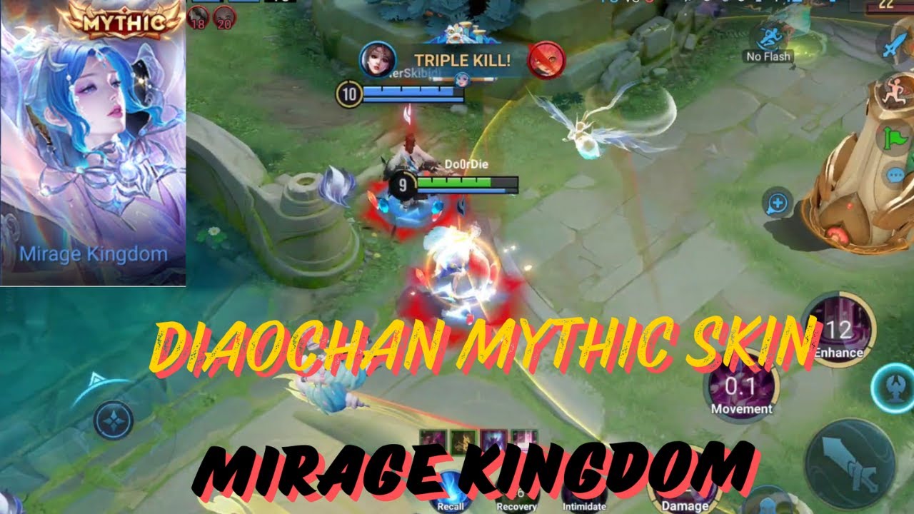 DiaoChan Mythic Skin "Mirage Kingdom" Gameplay | HoK | Honor of Kings ...
