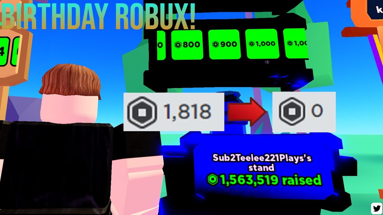 donating all of my robux. (my birthday robux..) - YouTube