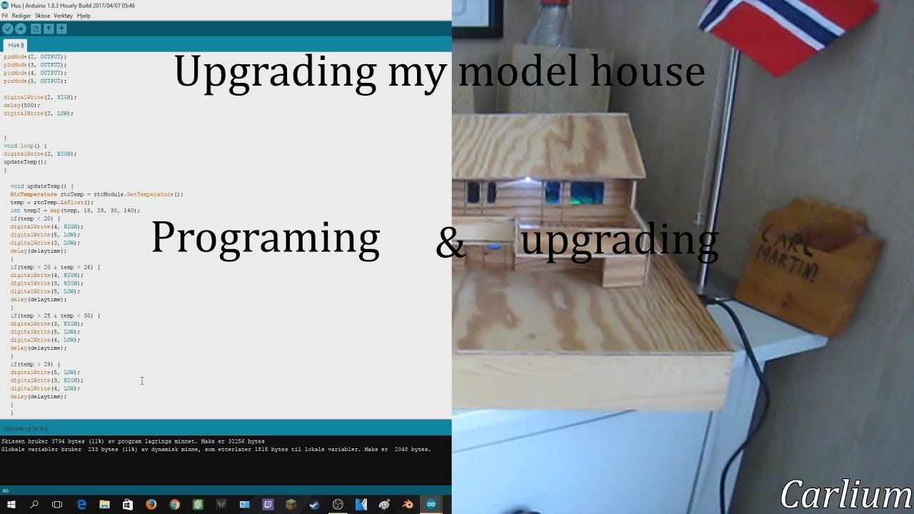 Upgrading my model house, upgrading & programing - YouTube