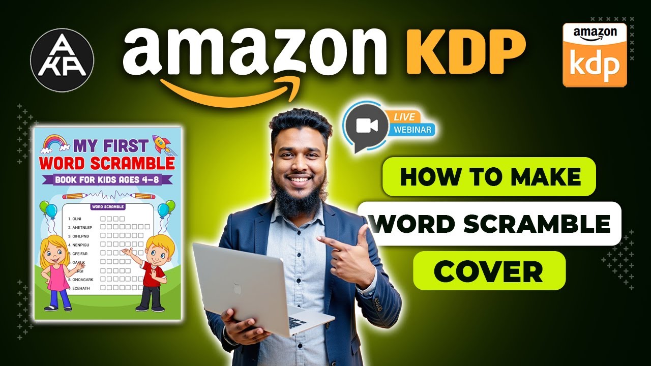 How to Make Word Scramble Book Cover for Amazon KDP | Bangla Tutorial ...