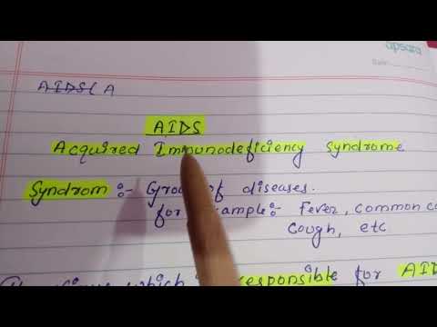 AIDS and HIV (class 12 biology)part 1 - YouTube