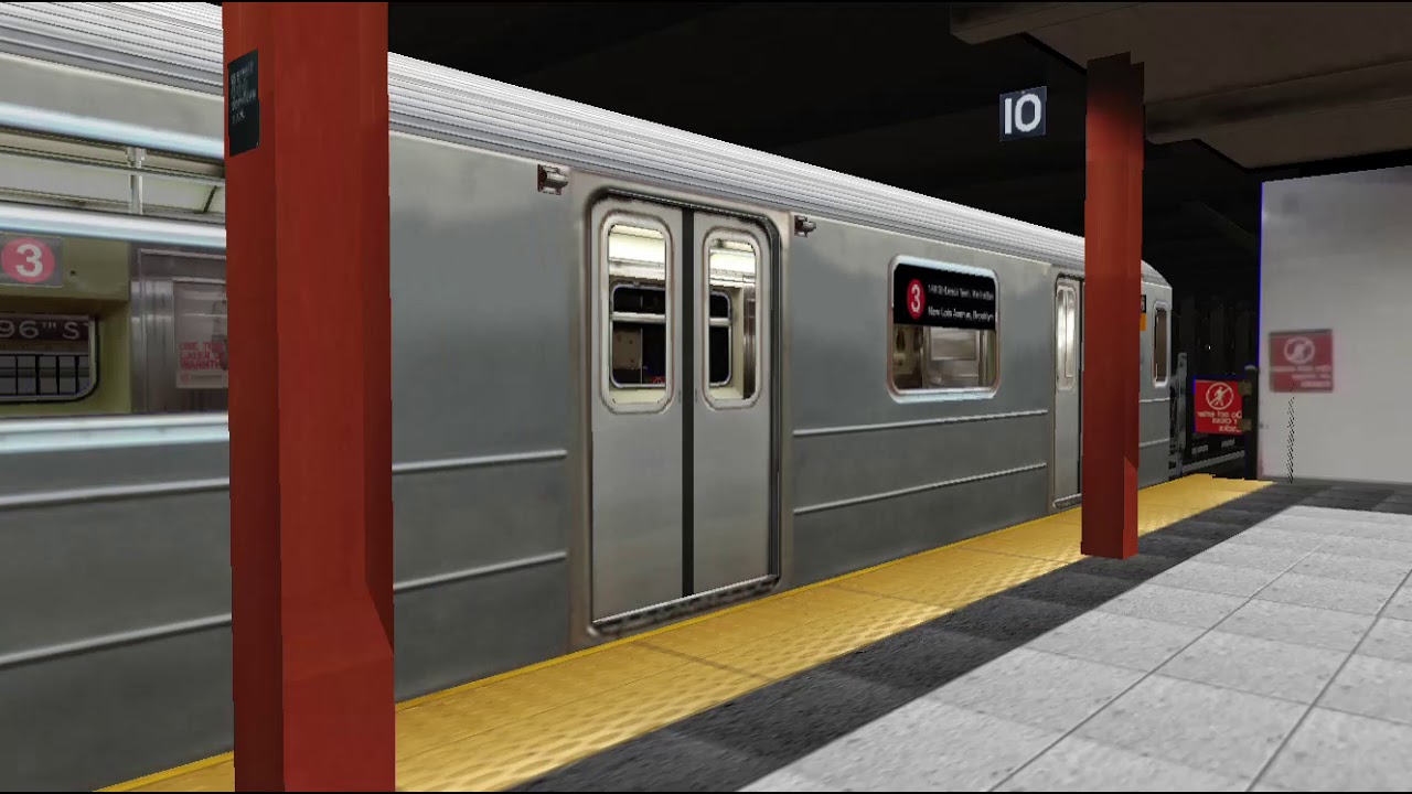 [OpenBVE Quickie] 148 St bound R62 3 Train leaving 96 St (Switch Track ...