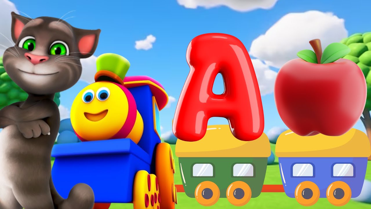 Learn Alphabet Train Song - 3D Animation Alphabet ABC Train song for ...
