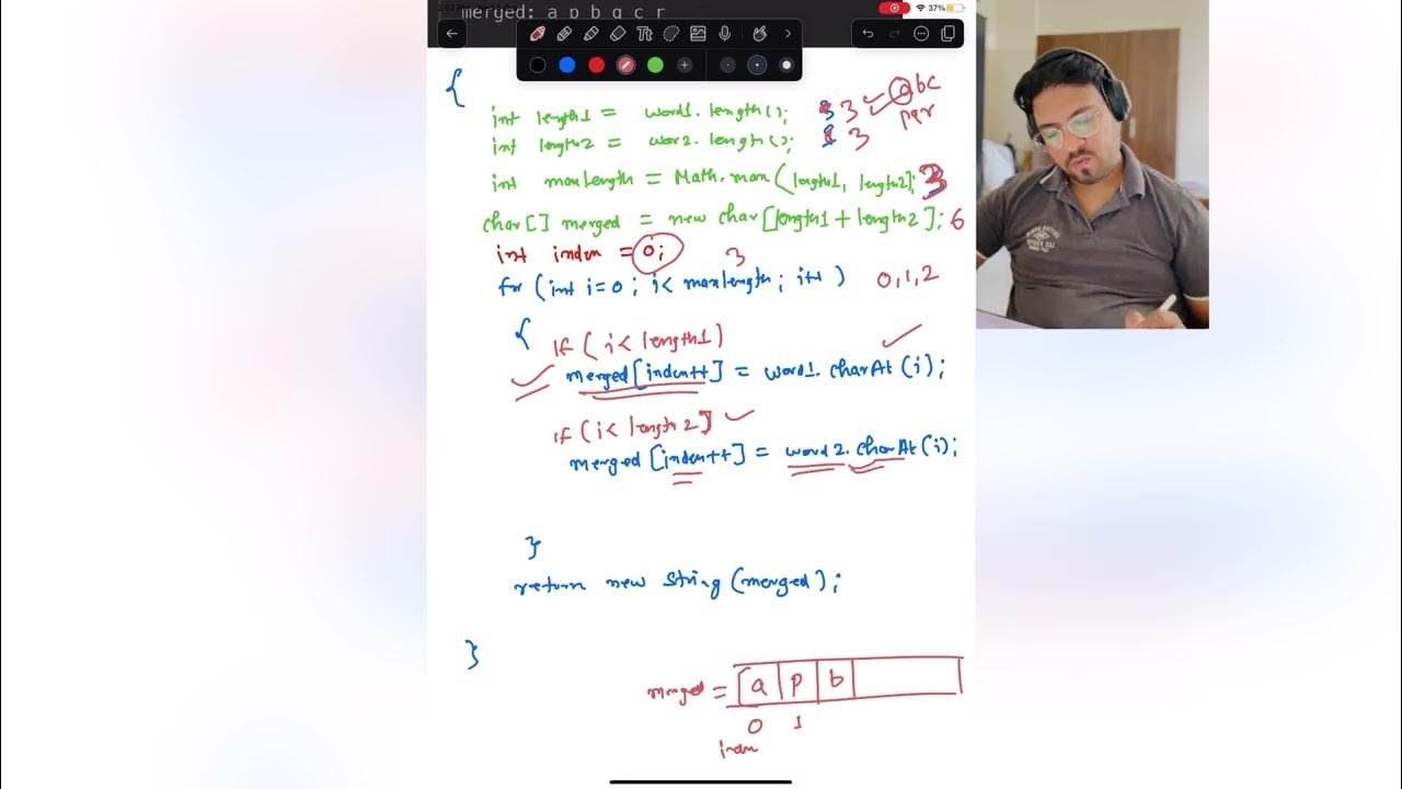 Leetcode Problem 1768 : Merge Strings Alternately - YouTube