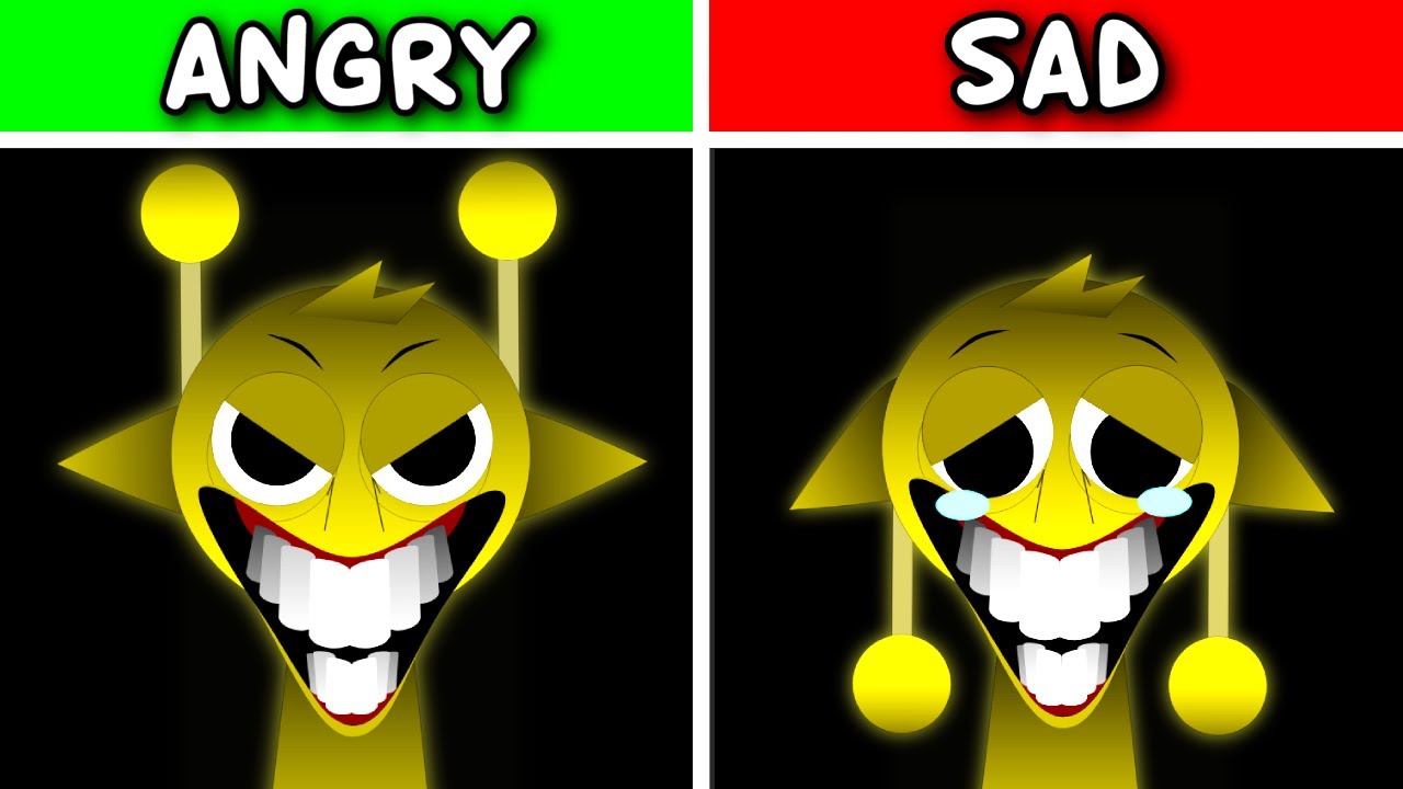 Angry VS Sad Sprunki (Incredibox Sprunki New Mod All Characters) - YouTube