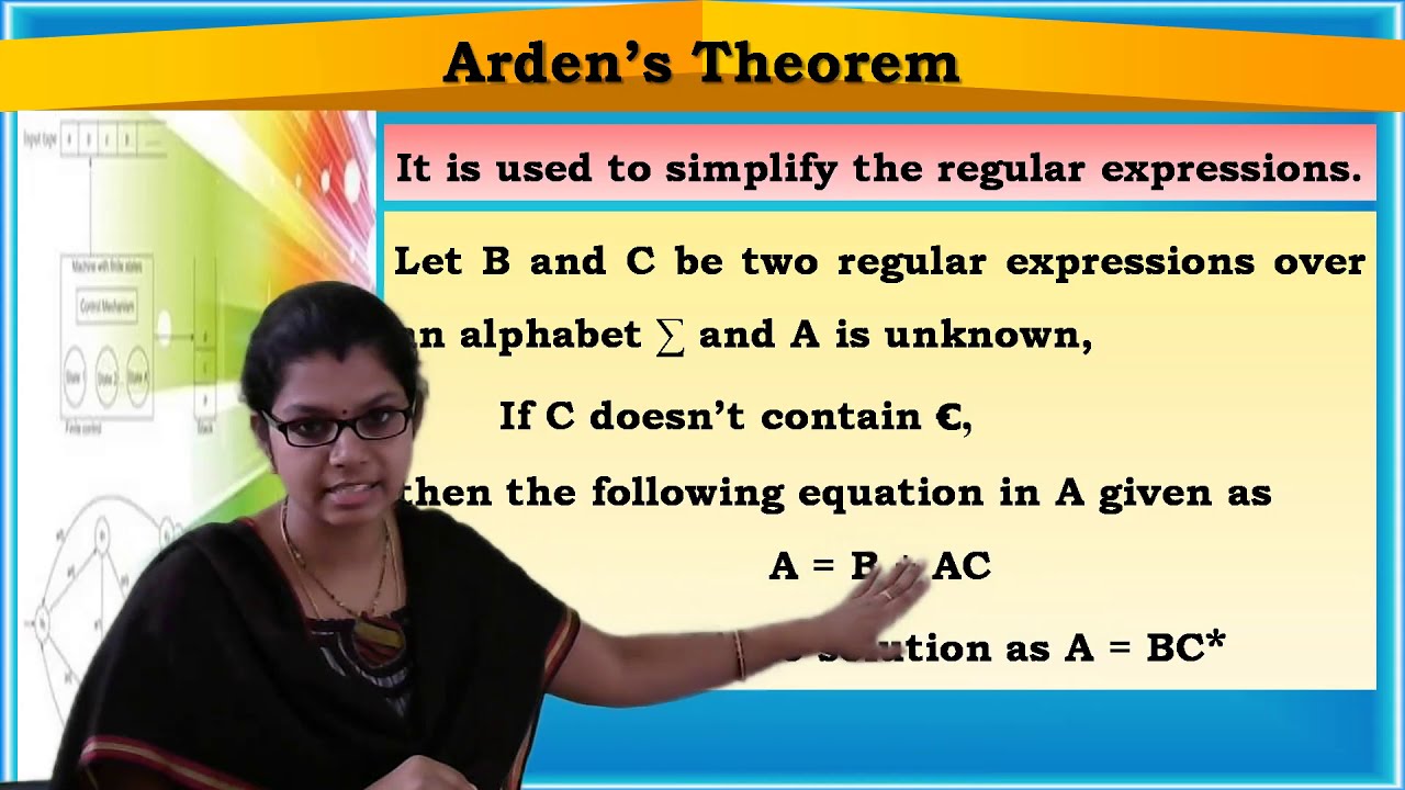 Constructing A Regular Expression For A Finite Automata Youtube