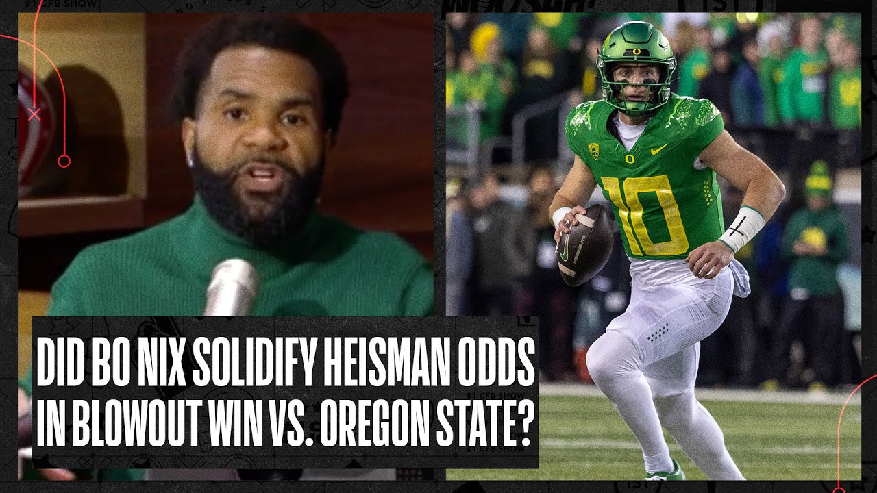 No. 6 Oregon blows out No. 16 Oregon State in 31-7 win | No. 1 CFB Show ...