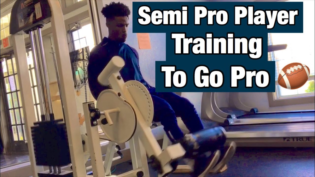 Semi Pro Football Player Training To Go Pro - YouTube