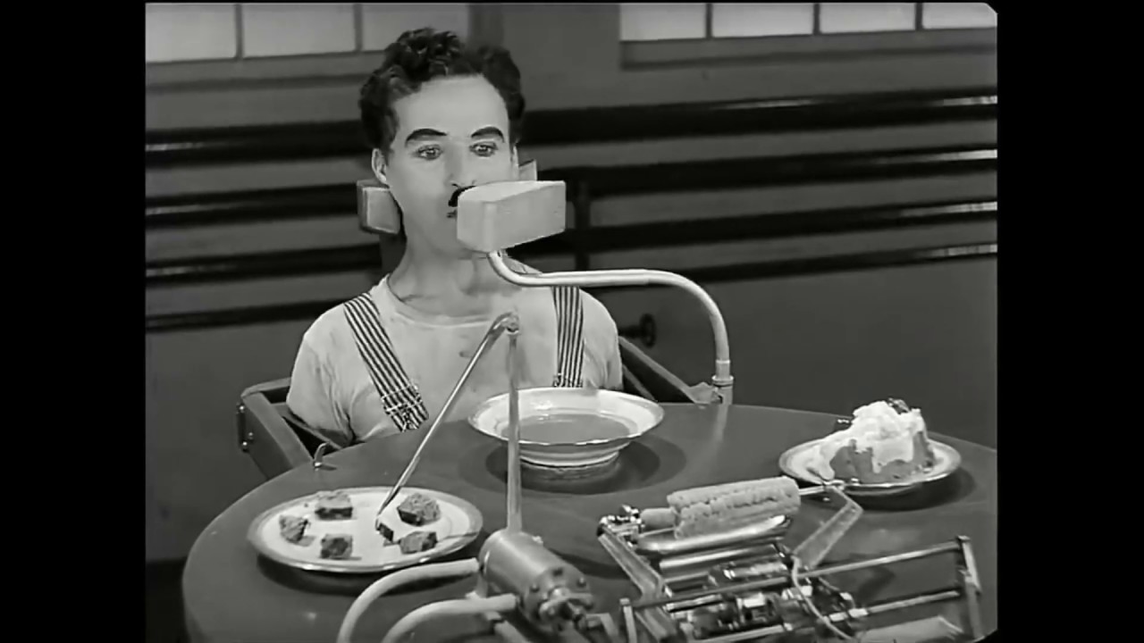 Team Me - 'Man-Eating Machine' - Charlie Chaplin 'Modern Times' - YouTube