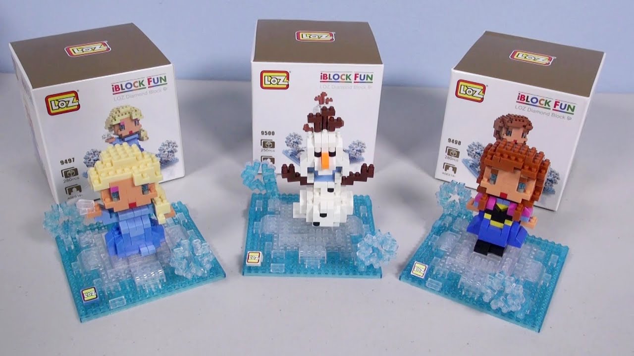 Frozen - Disney | Lego x, Nanoblock o | 겨울왕국 나노블럭 - YouTube