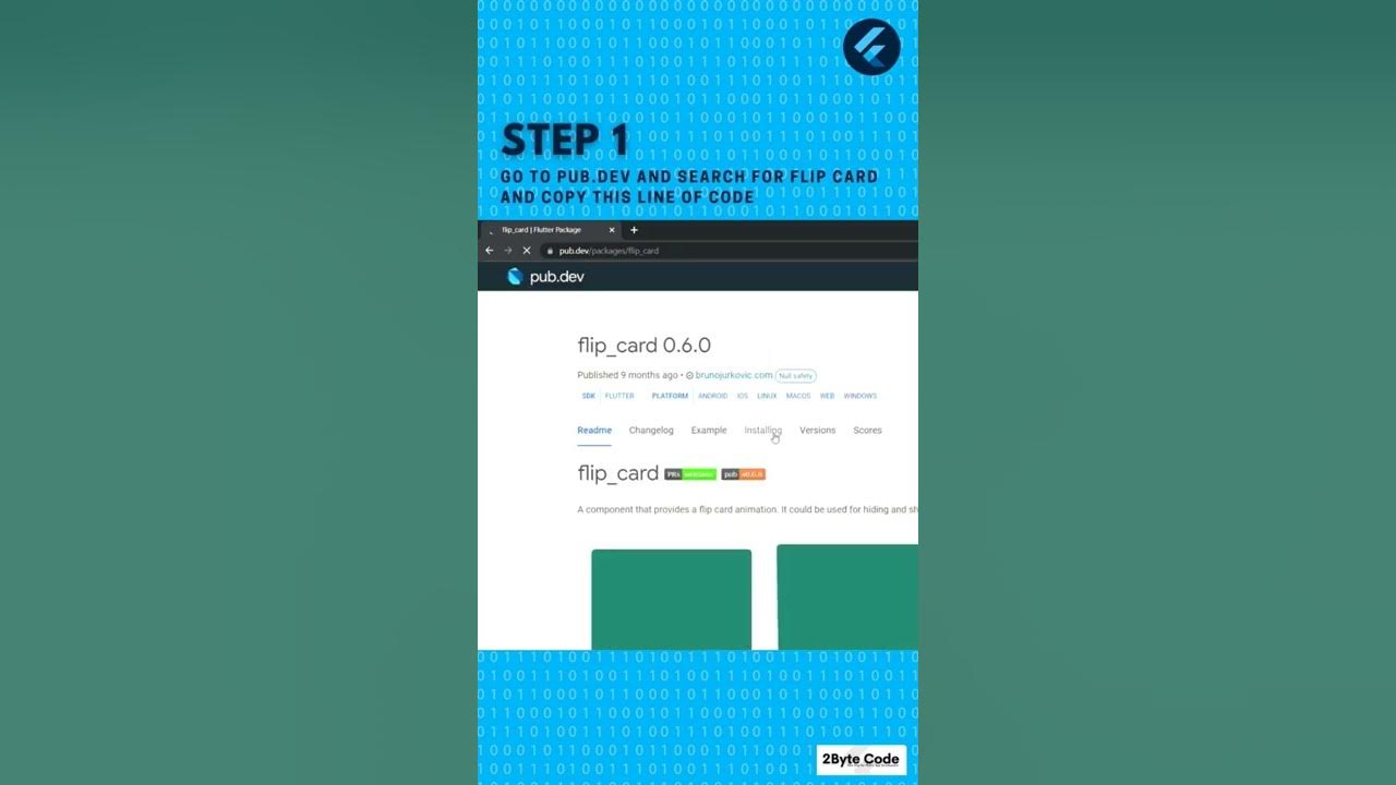 FLIP CARD IN FLUTTER 🔥 subscribe to 2ByteCode #flutter #fluttertutorialforbeginners - YouTube