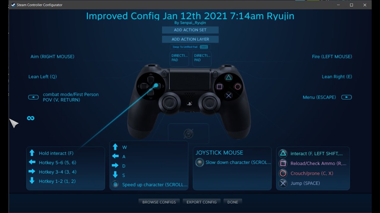 Scum DS4 Controller Config Update (New link in description) - YouTube