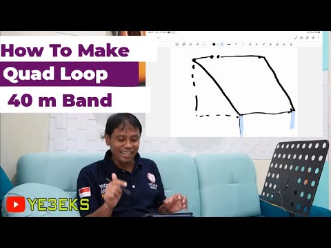 How To Make Antenna Quad Loop 40m || Easy and Cheap - YouTube
