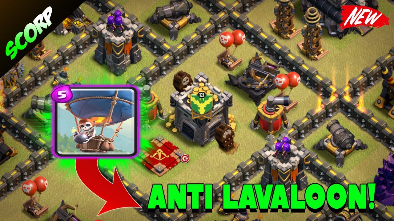 Clash Of Clans - TH9 WAR BASE/ ANTI 3 STAR/ ANTI LAVALOON - YouTube