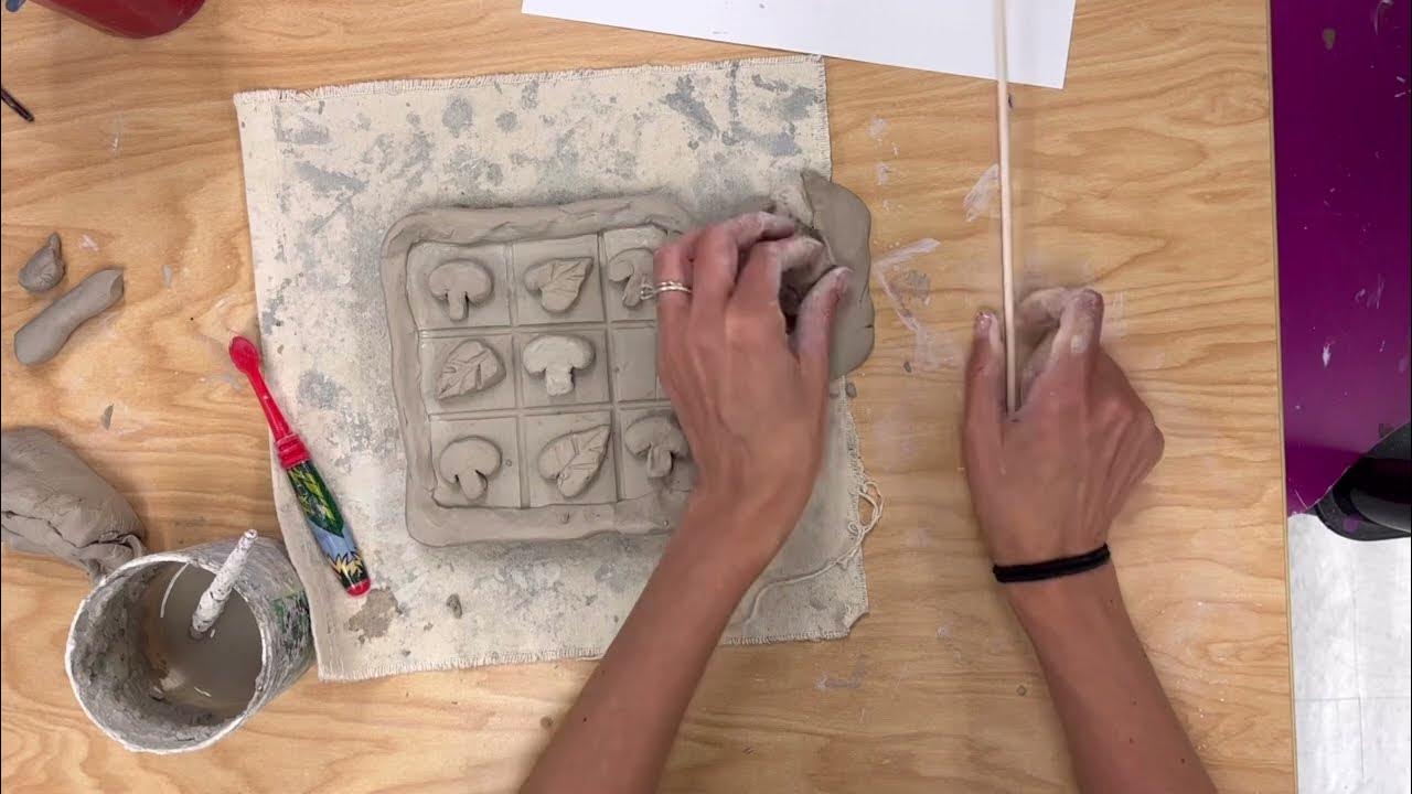 Clay Tic Tac Toe Board (part 1) - YouTube