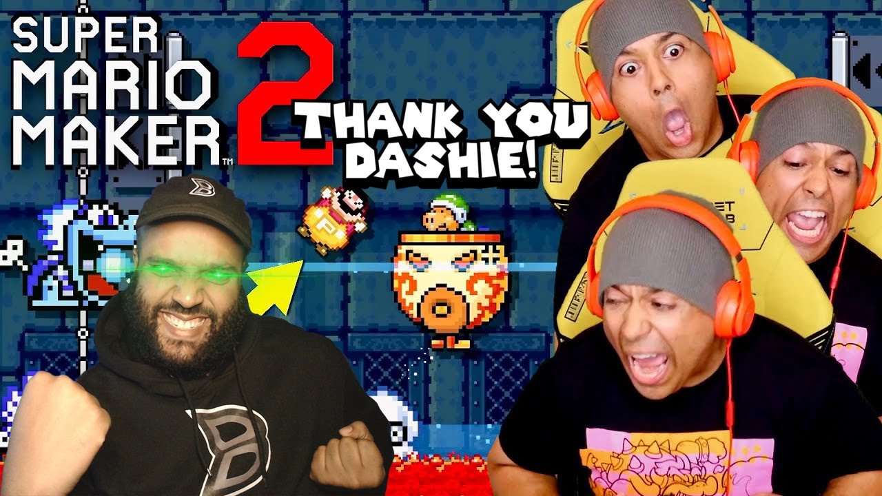 THANK YOU DASHIE FOR PLAYING MY LEVEL! (Super Mario Maker 2 My Viewer ...