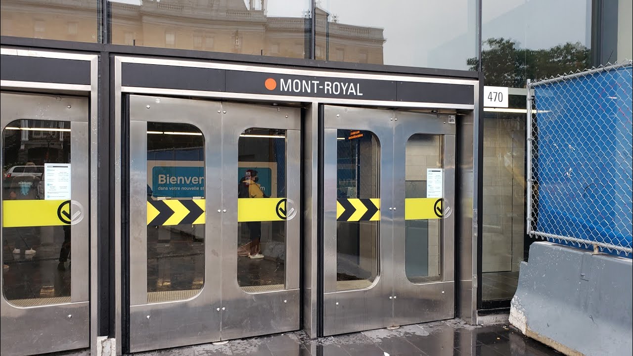 Metro Mont-Royal🟠 Montréal Quebec Canada underground subway station ...