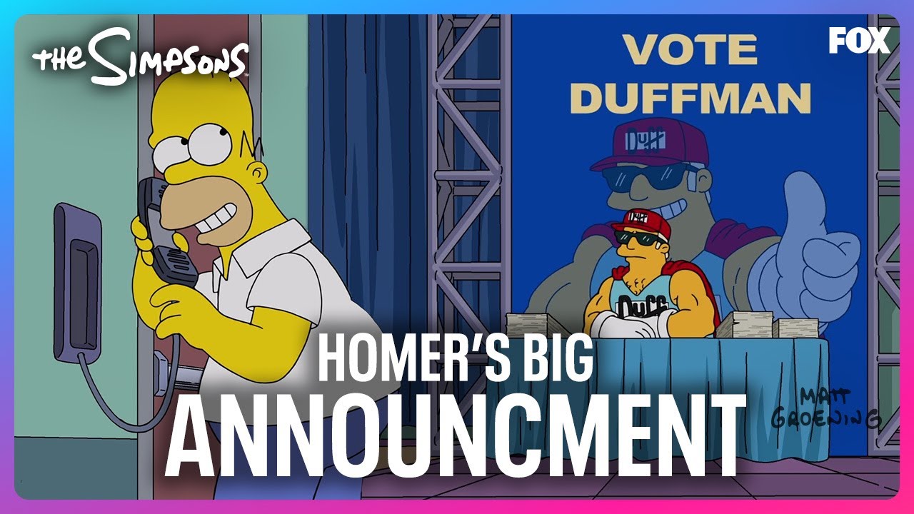 Homer Embarrasses Duffman At The Convention | Season 34 Ep. 7 | The ...