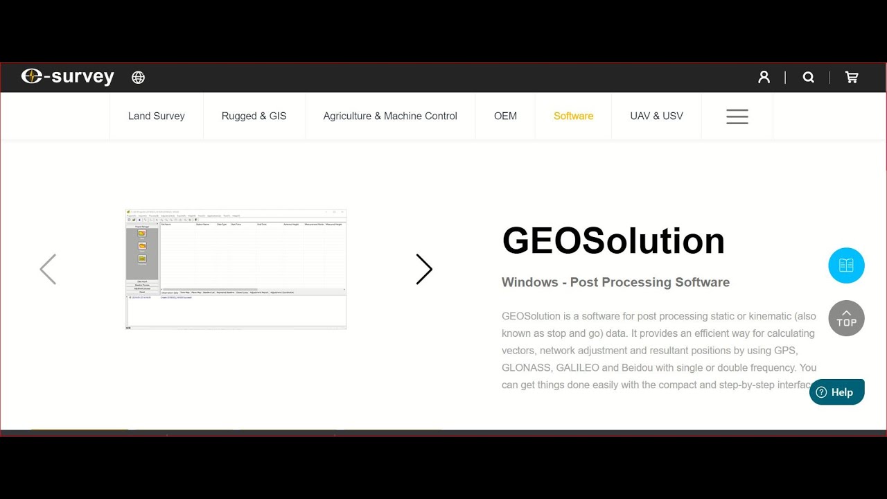 GEOSOLUTION PROGRAM fast -rapid-static - YouTube