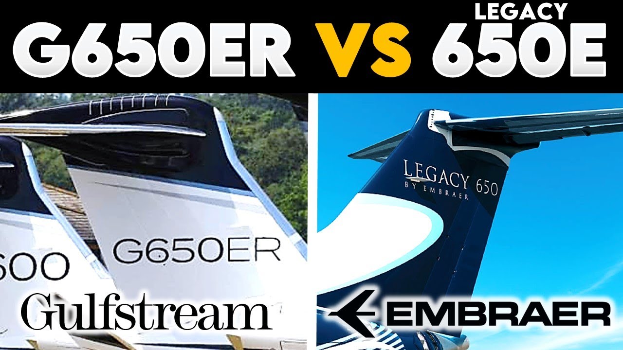 Inside Gulfstream G650ER VS Embraer Legacy 650E Full Comparison - YouTube